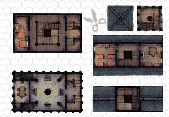 The Hallowed Hall RPG Battle Map | 2-Minute Tabletop