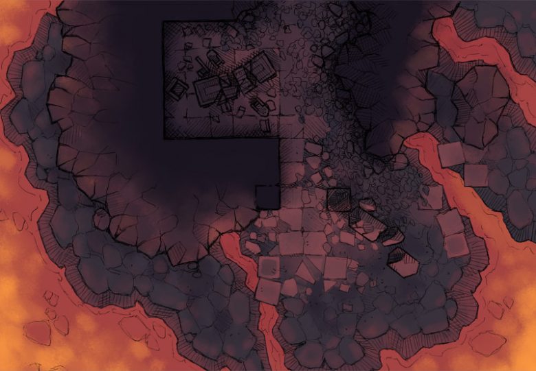 The Dragon's Lair RPG Battle Map | 2-Minute Tabletop