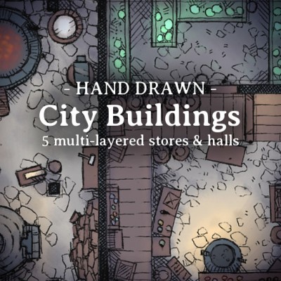 Roll20 City Buildings Pack 1 | 2-Minute Tabletop