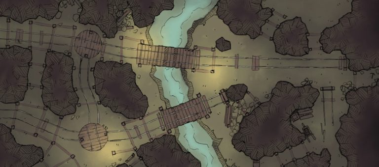 Square Keep Battle Map | RPG Content by 2-Minute Tabletop