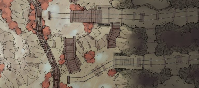 Jungle Temple RPG Battle Map | 2-Minute Table Top