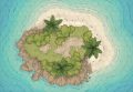Tropical Island Map | RPG Battle Map by 2-Minute Tabletop