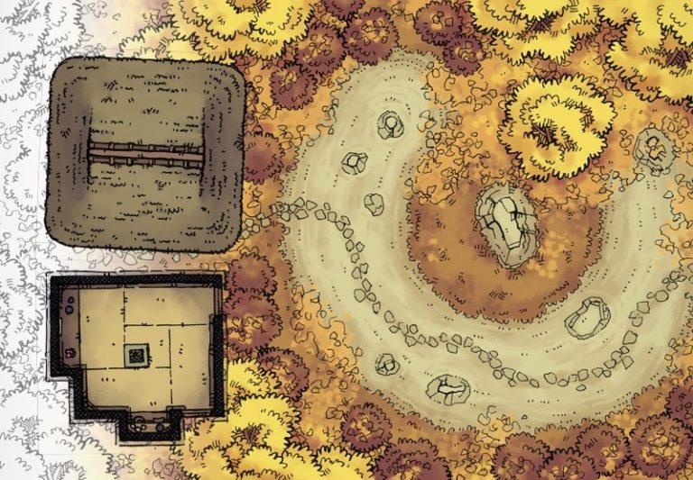 Coastal Town Map (Free!) for D&D and Fantasy RPGs