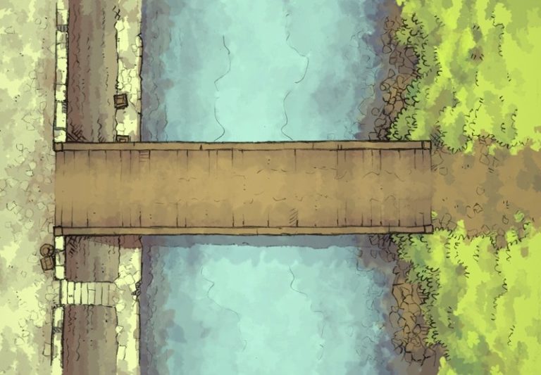 Coastal Town Map (Free!) for D&D and Fantasy RPGs