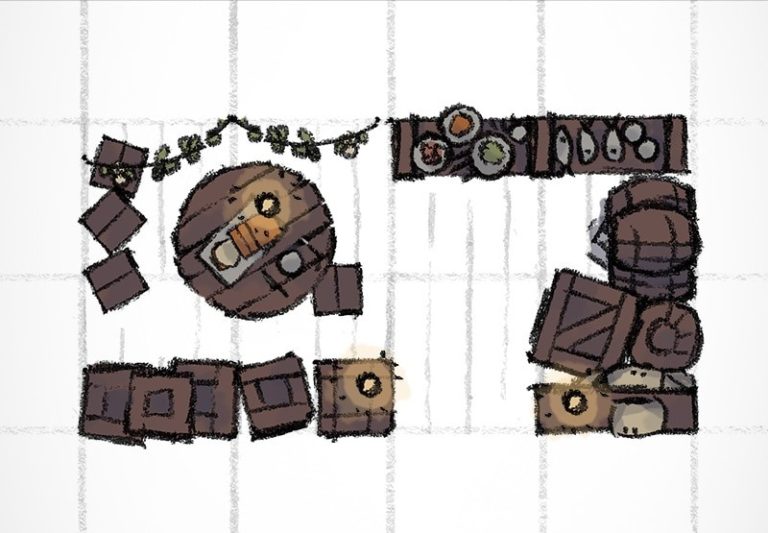 Castle (Medieval-themed) Furniture Tokens | 2-Minute Tabletop