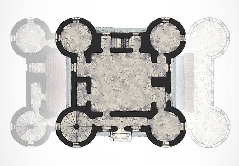 Japanese Castle Maps & Assets | 2-Minute Tabletop