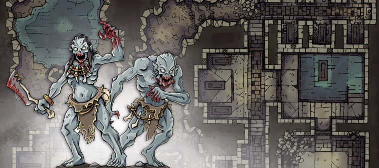 Forgotten Crypt Map Set | 2-Minute Tabletop