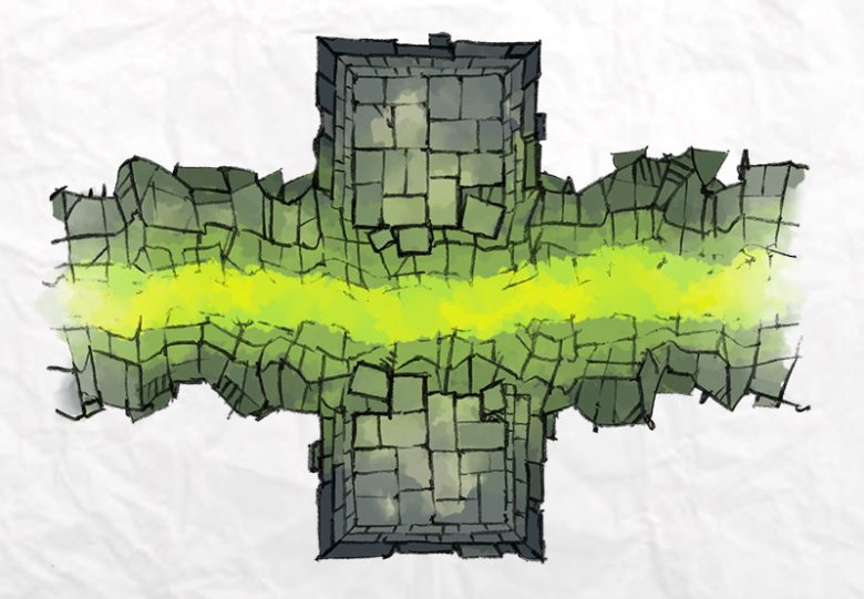 The DUNGEON WELL & CHASM map tiles by 2-Minute Table Top