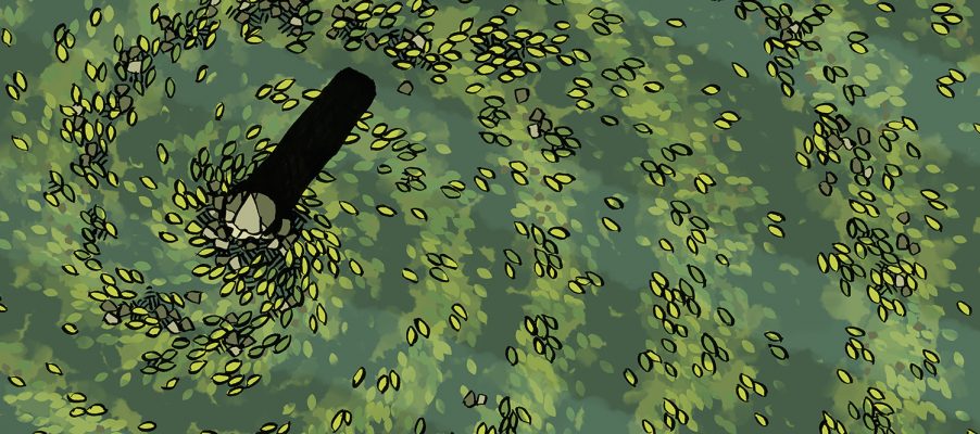 The LAKEBED MONOLITH battle map by 2-Minute Table Top