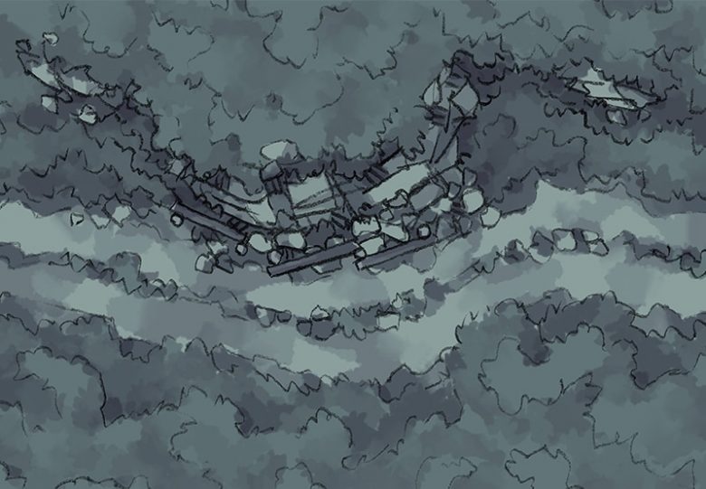 Roadside Rise Battle Map (night) | 2-Minute Tabletop