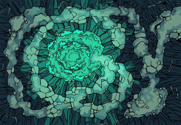 Fire Temple RPG Battle Map | 2-Minute Table Top