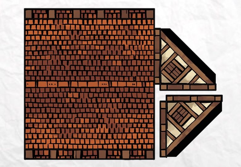 Papercraft House, roof | 2-Minute Tabletop