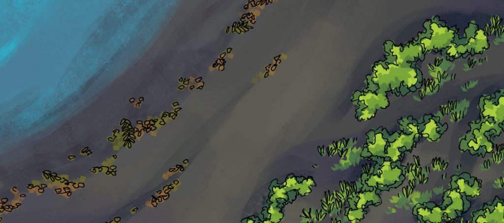 Beach Dunes RPG Battle Map by 2-Minute Table Top