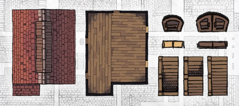 Buildings Pack RPG asset pack by 2-Minute Table Top