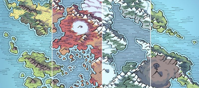 RPG World Map – The Provinces of Wei by 2-Minute Table Top
