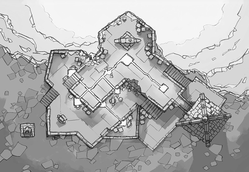 Volcanic Forge – The Fantasy RPG Battle Map by 2-Minute Tabletop