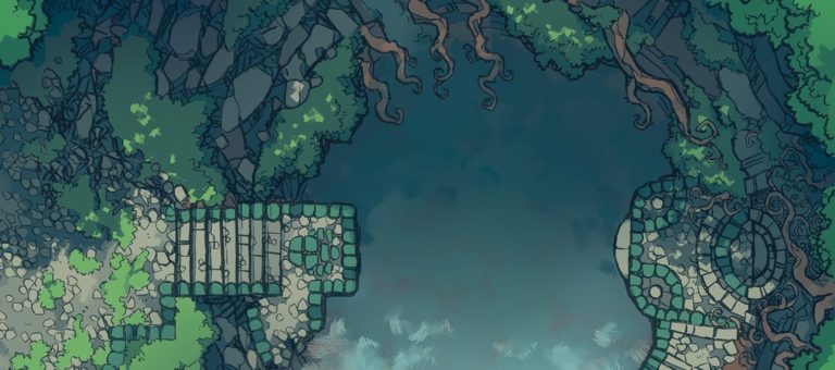 The Haunted Marsh, a Halloween-friendly map by 2-Minute Table Top