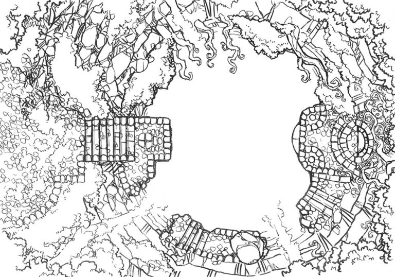 Jungle Temple RPG Battle Map | 2-Minute Table Top