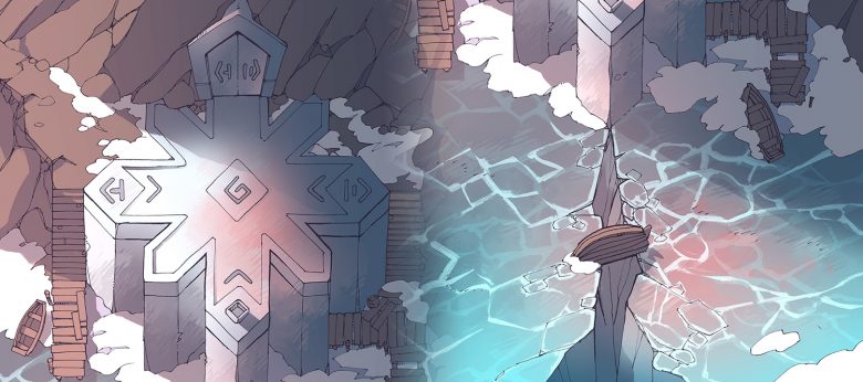 Ice Temple RPG Battle Map | 2-Minute Table Top