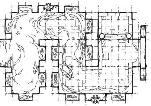 The Desert Catacomb, an Ancient Egyptian Battle Map | 2-Minute Tabletop