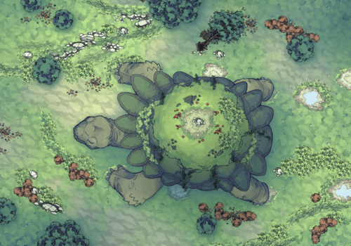 Colossal Sea Turtle RPG Battle Map & Asset Pack by 2-Minute Tabletop