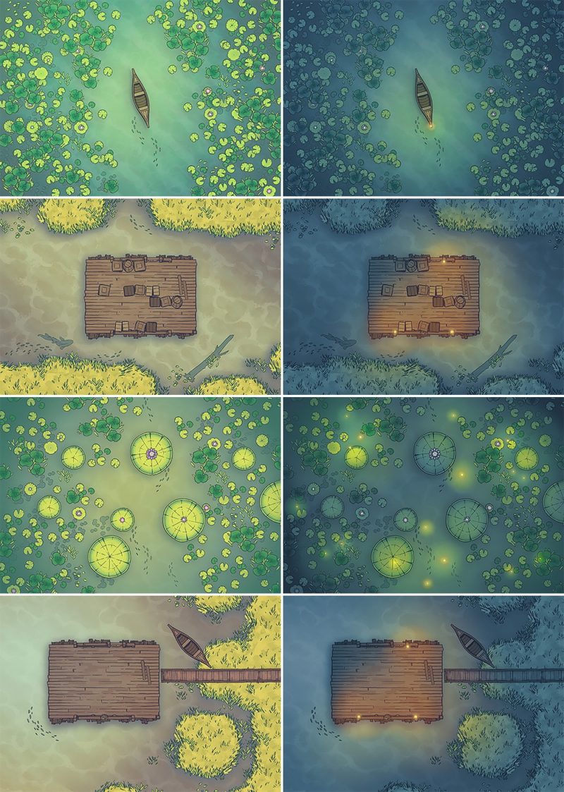 Jungle Wetland Maps & Assets | 2-Minute Tabletop
