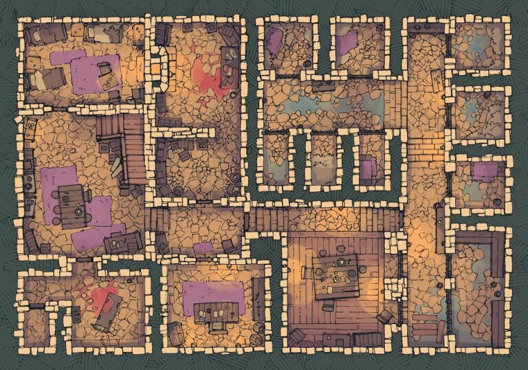 Dungeon Jail Pack – Battle Map & Assets Pack by 2-Minute Tabletop