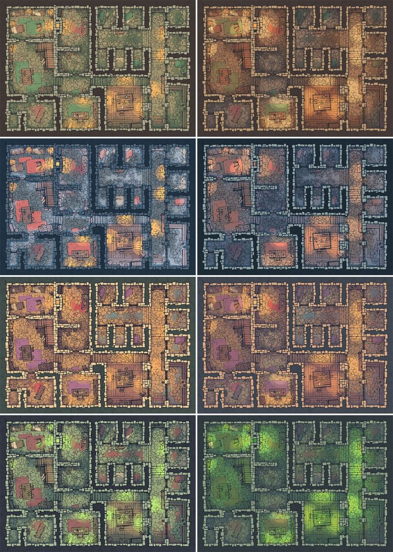 Dungeon Jail Battle Map – An Underground Prison by 2-Minute Tabletop