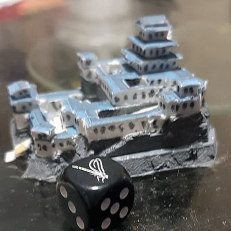 Japanese Samurai Castle Battle Map Model 0 | 2-Minute Tabletop