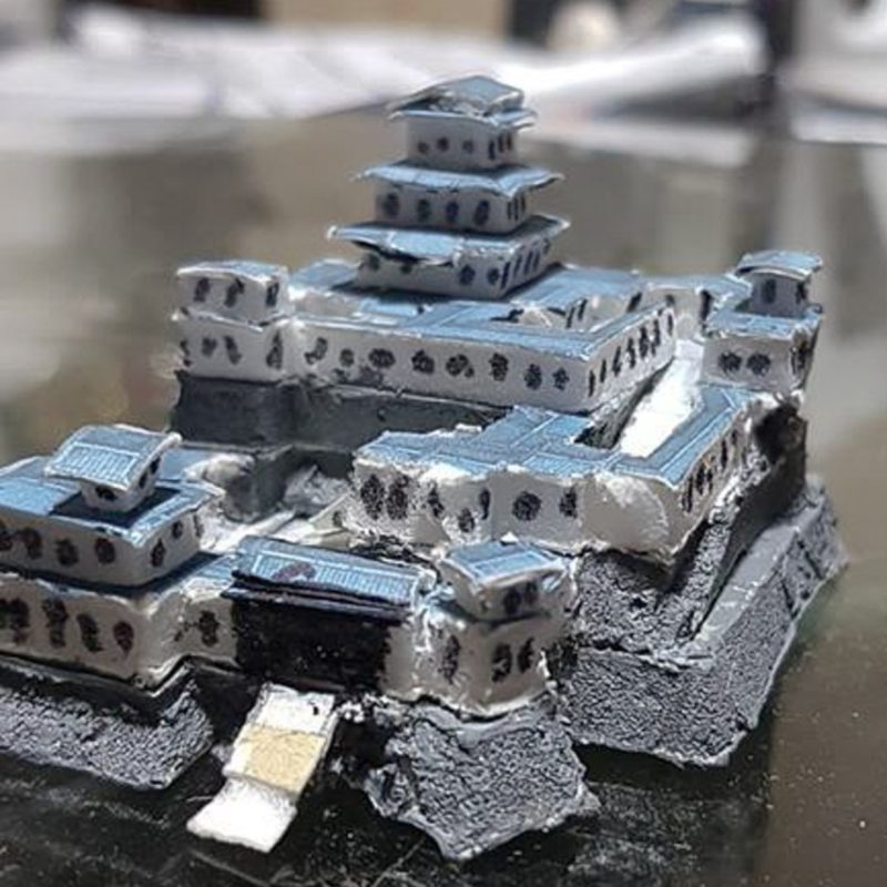 Japanese Samurai Castle Battle Map Model 1 | 2-Minute Tabletop
