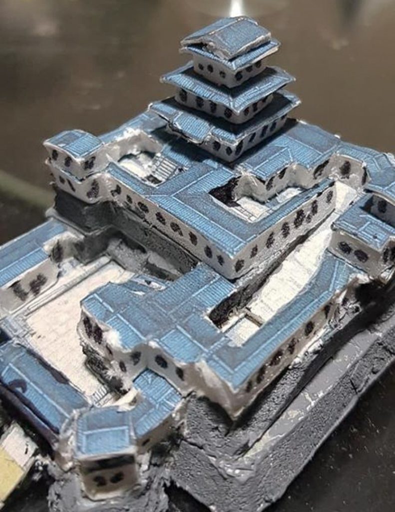 Japanese Samurai Castle Battle Map Model 6 | 2-Minute Tabletop
