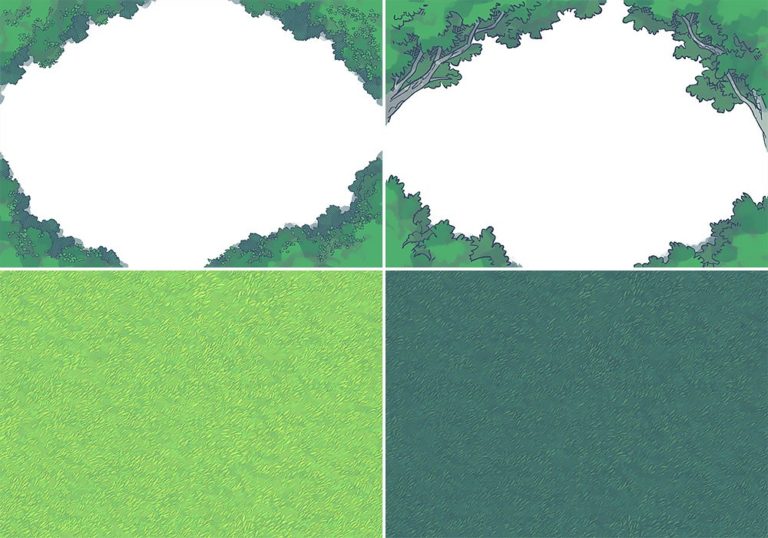 Seamless Grass Textures – Battle Map Assets by 2-Minute Tabletop