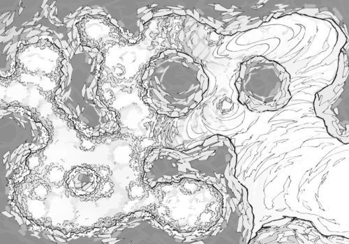 The Yeti Lair – A Free Cave Battle Map from 2-Minute Tabletop
