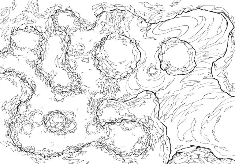 The Yeti Lair – A Free Cave Battle Map from 2-Minute Tabletop