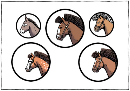 Papercraft Horse Figurines & Tokens by 2-Minute Tabletop