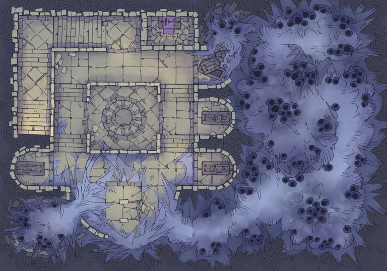Infested Crypt Map Pack – Fantasy Maps & Assets by 2-Minute Tabletop