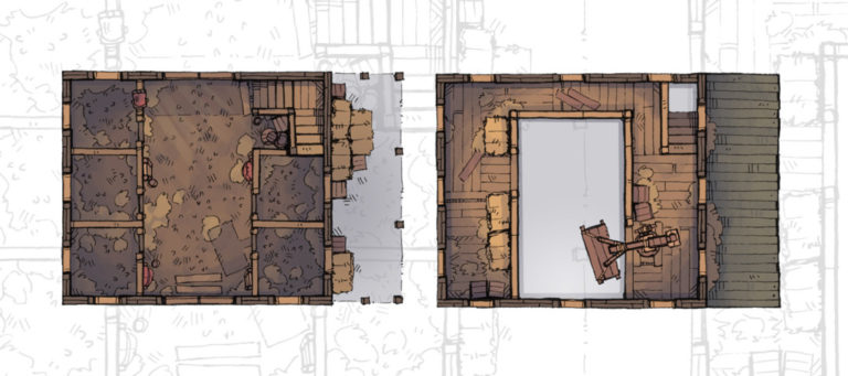 The Simple Stable Battle Map | Custom D&D Battle Maps & Map Assets
