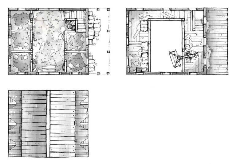 The Simple Stable – A Free Barn Building Map from 2-Minute Tabletop