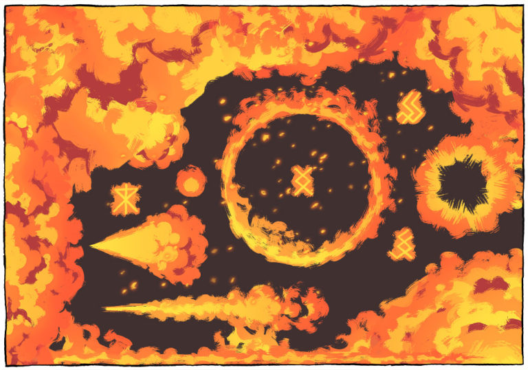 Fire Spell Assets – Spell AoE templates for 5e, designed for Roll20