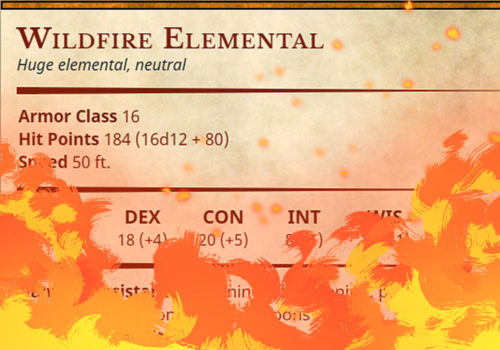 AoE Templates for Common 5e Fire Spells from 2-Minute Tabletop