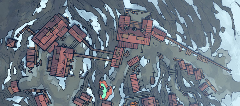 D&D Keep Map – A Castle Keep Battle Map by 2-Minute Tabletop