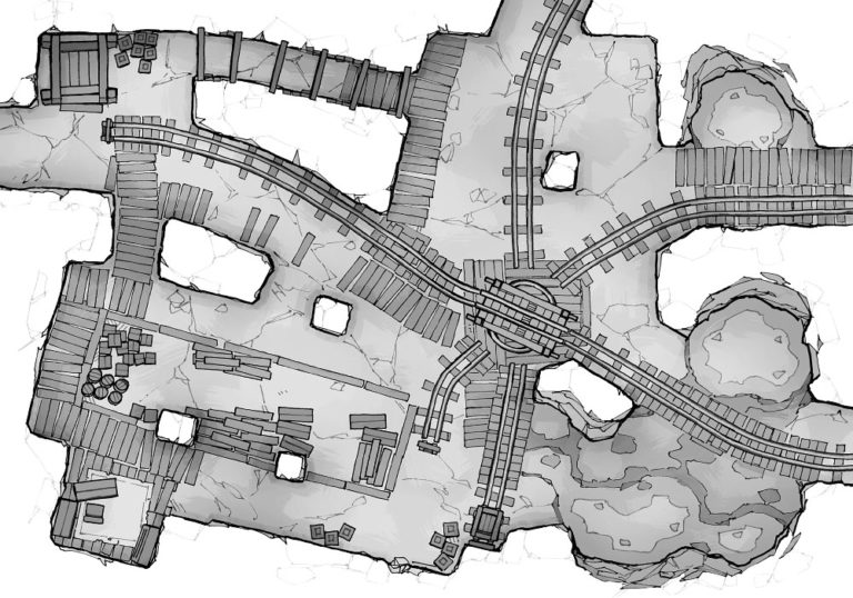 The Thermal Mines (Part 1) battle maps by 2-Minute Tabletop