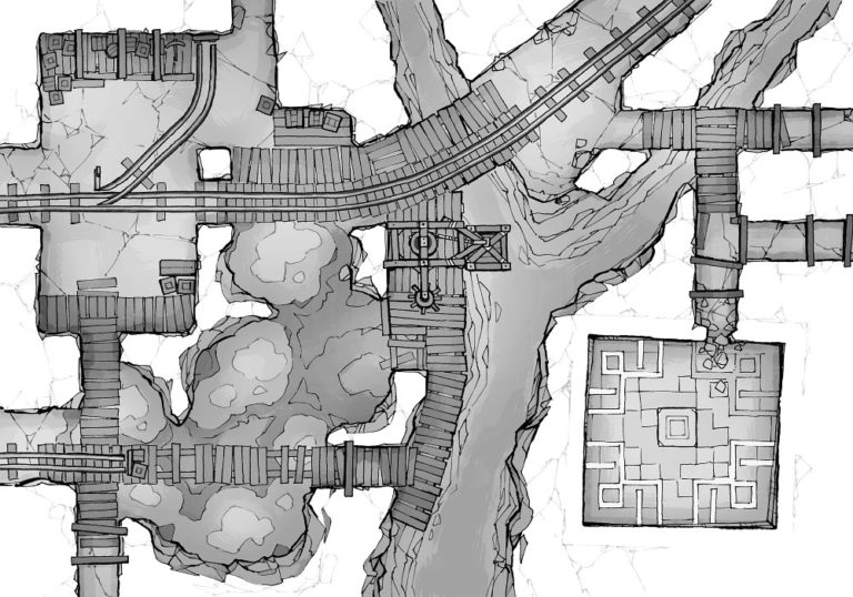The Thermal Mines (Part 2) battle maps by 2-Minute Tabletop