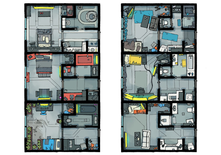 Cyberpunk Apartments – Battle Maps by 2-Minute Tabletop