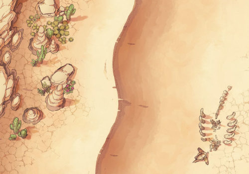 The Desert Map Assets Pack | Battle Maps & Assets by 2-Minute Tabletop