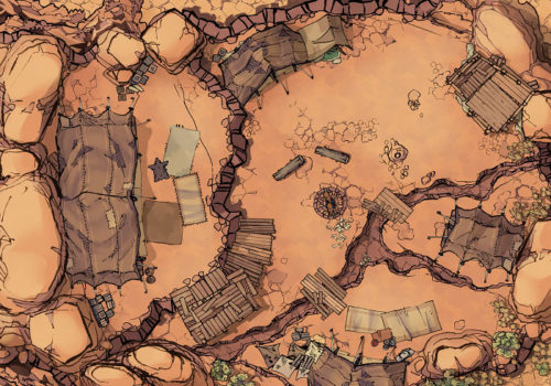 The Desert Map Assets Pack | Battle Maps & Assets by 2-Minute Tabletop