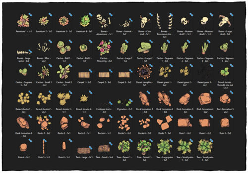 Desert Map Assets & Textures by 2-Minute Tabletop