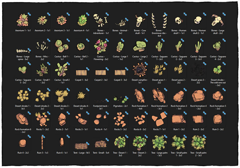 The Desert Map Assets Pack | Battle Maps & Assets by 2-Minute Tabletop