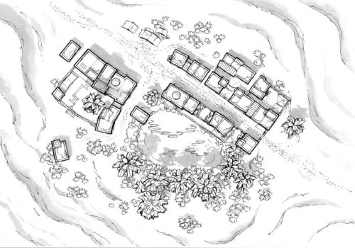 Desert Oasis Town Map | Desert Town by 2-Minute Tabletop