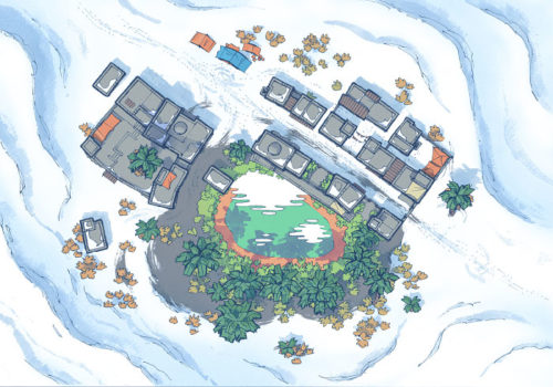 The Desert Oasis Town Pack | Town Maps & Assets by 2-Minute Tabletop